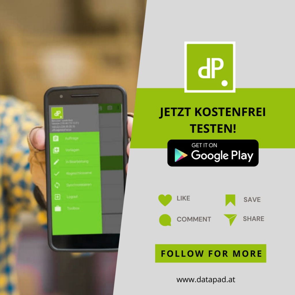 Auftragsplanung & Doku-App für Handwerk und Wartung | dataPad